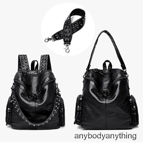 Women Backpack Travel Bag Handbag Cool Girls Satchel Leather Shoulder ...