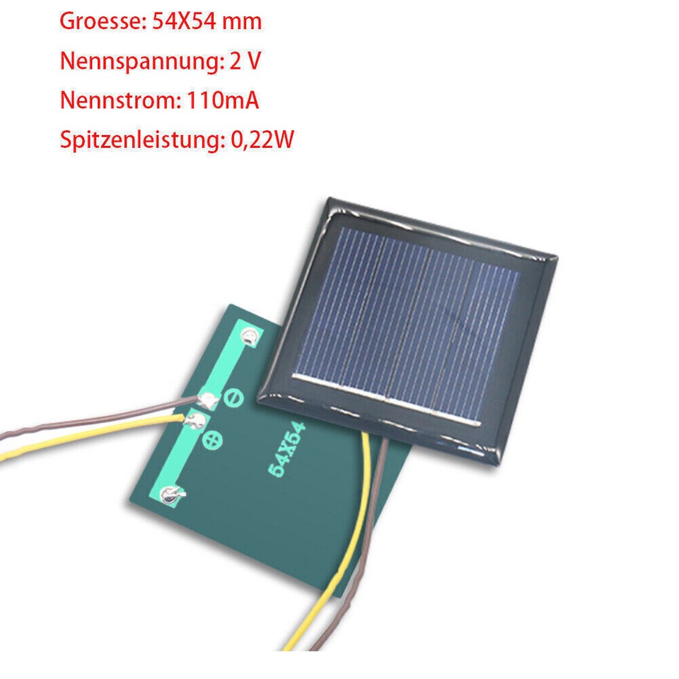Solar Cell 0.5V 1V 1.5V 2V 2.5V 3V 4V 4.5V 5V 5.5V 6V 7V 10V Solar ...