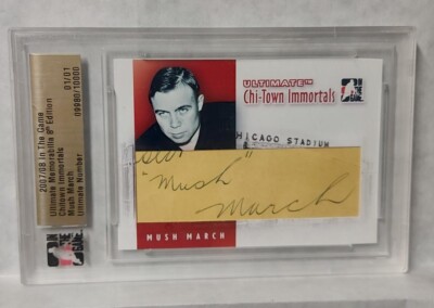 07-08 ITG Ultimate Mush March 1/1 Auto Chi-Town Immortals Blackhawks ...