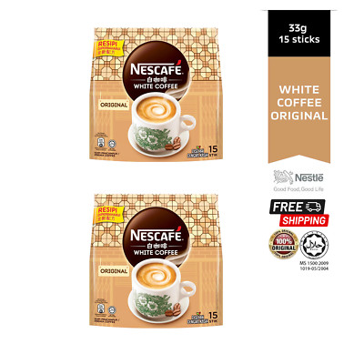 Nescafe White Coffee Original 15 sticks x (2 Packs) - Malaysia Coffee ...