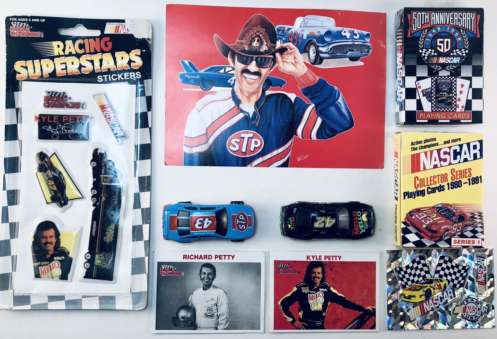 NASCAR Playing Cards, Richard & Kyle Petty Memorabilia, 1:64 Die Cast ...