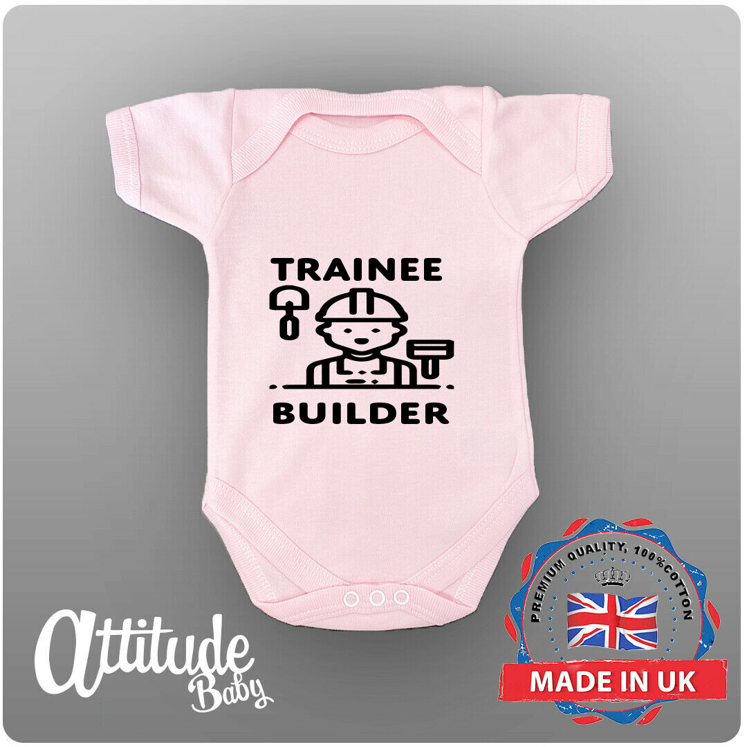 Funny Baby Grow-Trainee Builder-Novelty-Funny Baby Clothes-Funny Baby ...