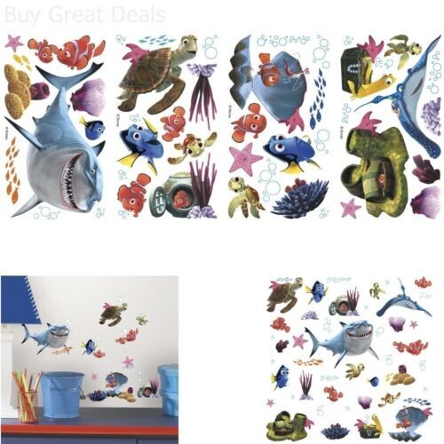 Finding Nemo Peel & Stick Wall Decals 44 Removable Disney Wall Decor ...