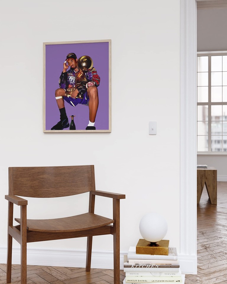 Kobe Bryant Wall Art Kobe Art Kobe Print, Black Mamba Poster, Lakers ...