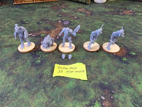 Demon Ship 3d print Resin Miniatures Survival Solo Play Board Game Doom ...