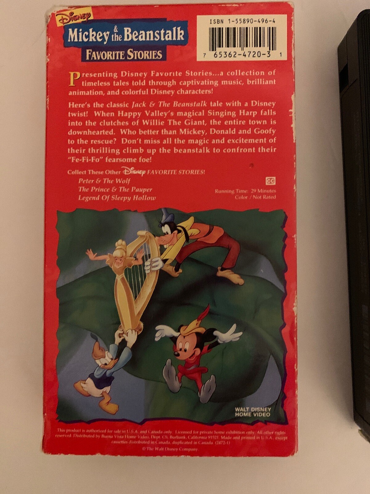 Disneys Learning Adventures - Mickey The Beanstalk (VHS, 1994 ...