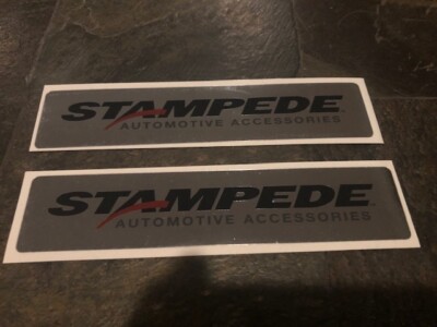 Stampede AUTOMOTIVE PRODUCTS 2PC LOGO STICKER | eBay