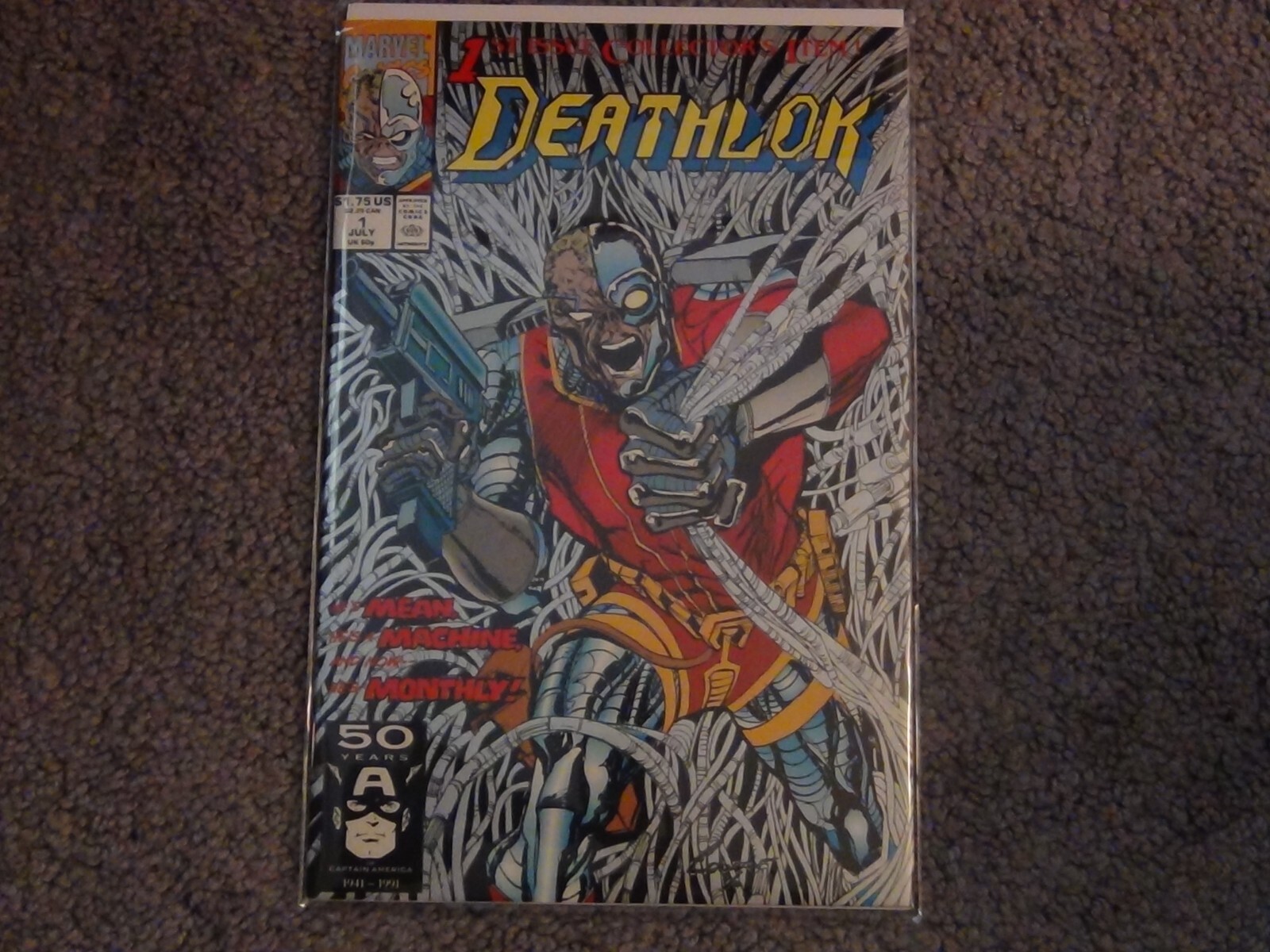 Deathlok #1 Metallic Silver Ink Cover Marvel Comics 1991 1st Issue (VF ...