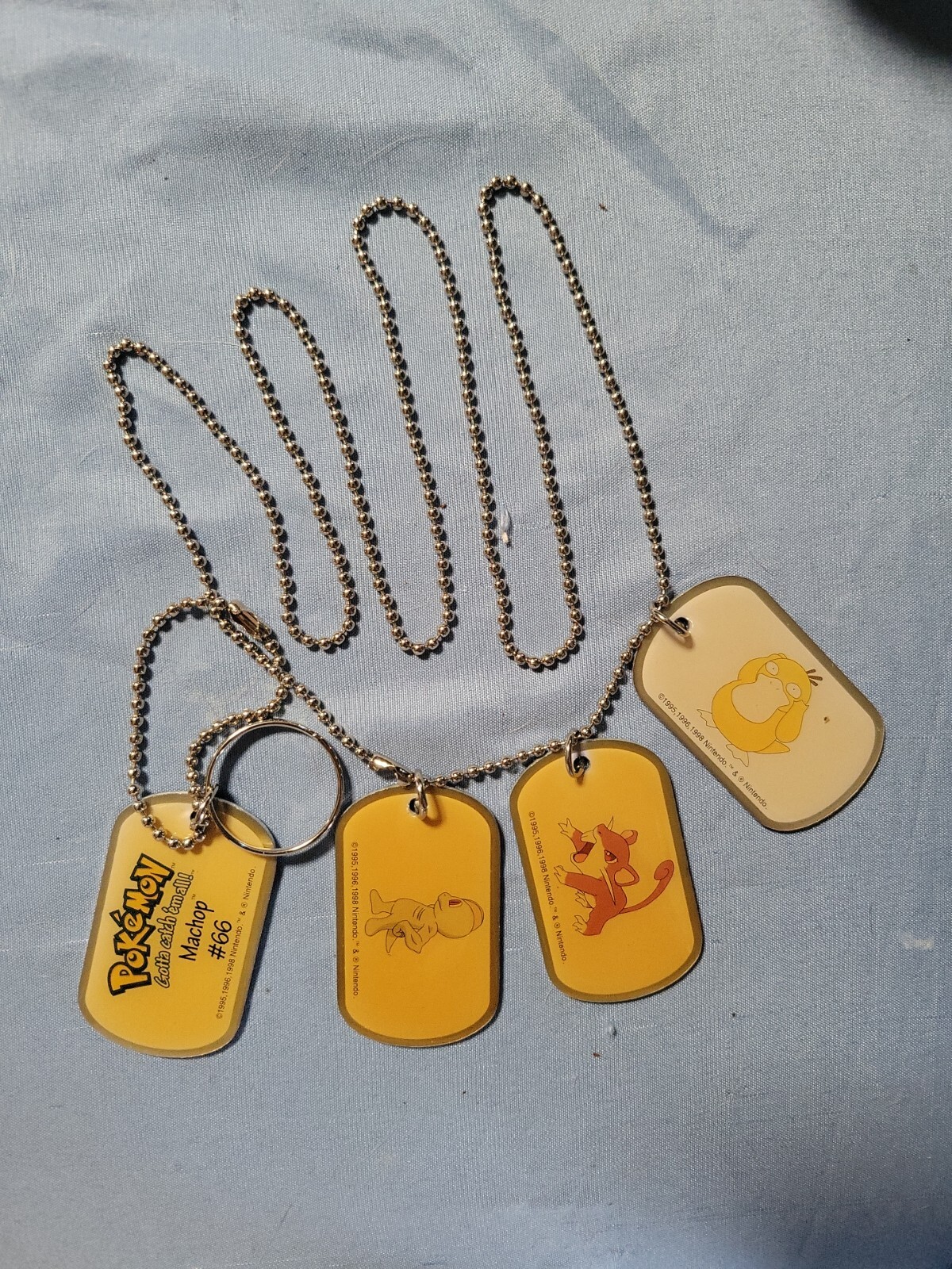 Nintendo Pokémon Dog Tag (Lot Of 4) 1998 Vintage One Is A Key Chain. | eBay