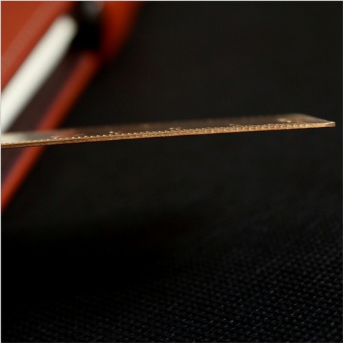 1PC Brass Copper Portable Mini Ruler Outdoor Pocket EDC Bookmark ...
