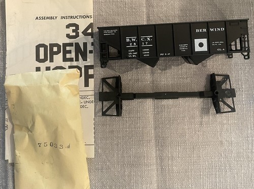 Bev-Bel Athearn 34’ 2-Bay Flat-End Hopper. Berwind “Eureaka” #2817. | eBay