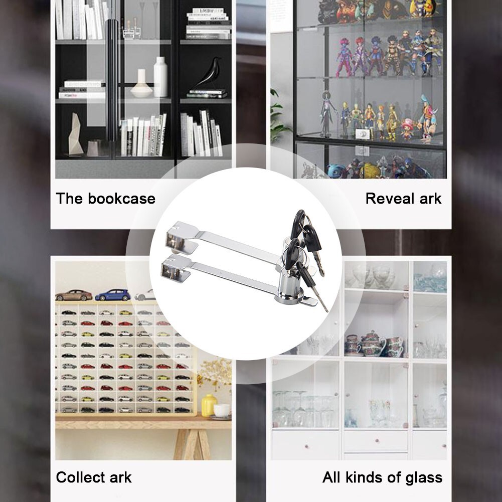 Keep Your Valuables Safe with this Cabinet Display Lock for Glass Doors ...