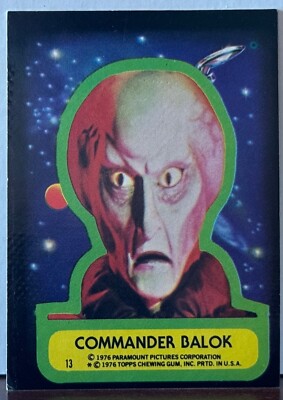 1976 Topps Star Trek Stickers #13 Commander Balok NS2 | eBay