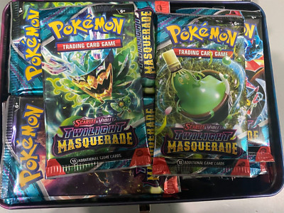 72 x Pokemon TCG Twilight Masquerade Packs Factory Sealed and Tin | eBay