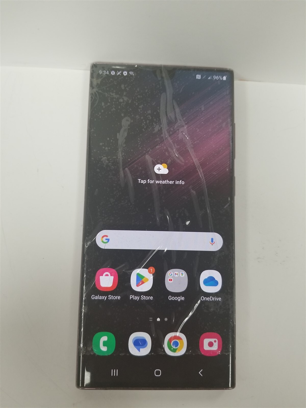 Samsung Galaxy S22 Ultra 5G 256gb Burgundy SM-S908U (AT&T Only) Damaged ...
