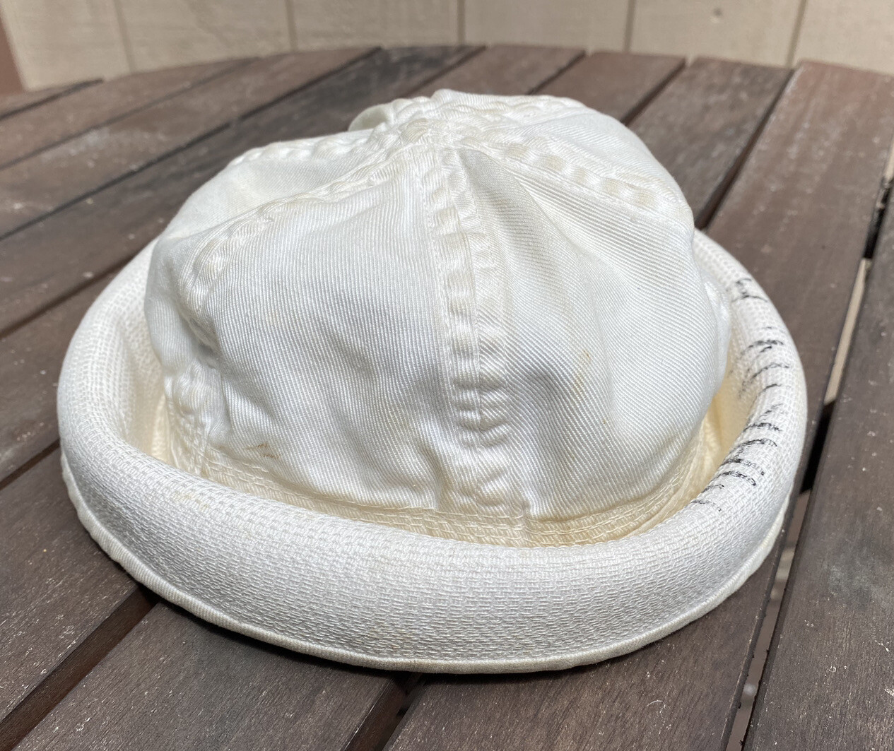 VTG 50s 60s US Navy Dixie Cup Cotton Twill Seafarer Hat Sailor Cap | eBay