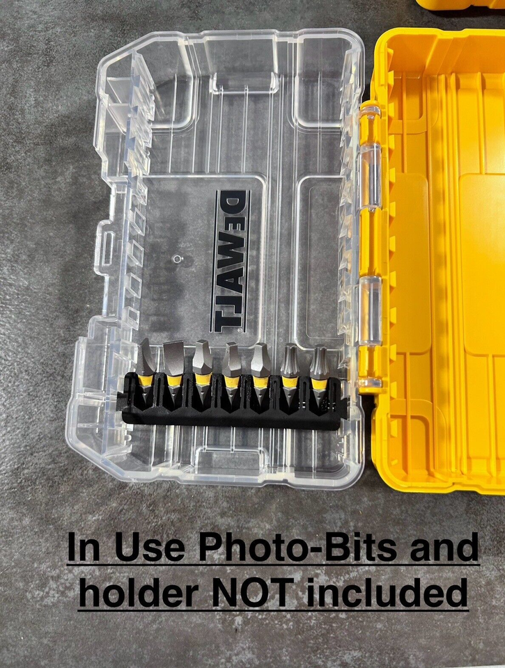 2 DEWALT Tough Case Drill Bit Tip Storage Organizer STACKABLE ...