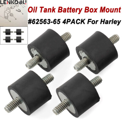 Set 4 Oil Tank Battery Box Tray Mount Rubber Subs 62563-65 For Harley ...