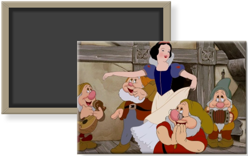 Disney Snow White and the Seven Dwarves Dancing Fridge Refrigerator ...