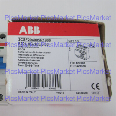 one new abb F204 AC-100/0.03 operated circuit breaker Fast Shipping | eBay