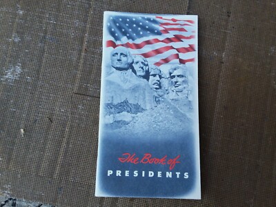 Vintage 1951 Booklet Book of Presidents Political U.S. America History ...