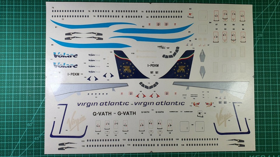 Airbus A321 Volare & Virgin Atlantic BRASIL DECALS 144-209 1/144 | eBay