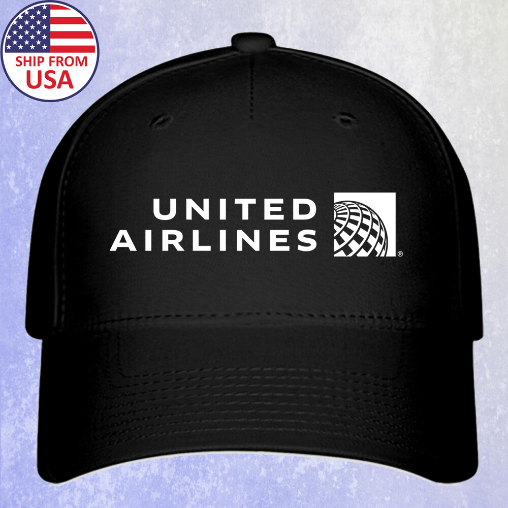 United Airlines Black Hat Baseball Cap Size S/M-L/XL | eBay