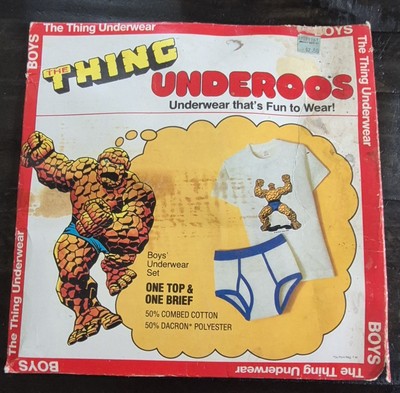 Vintage 1978 Brand New The Thing Underoos Underwear Set Very Rare Sz ...