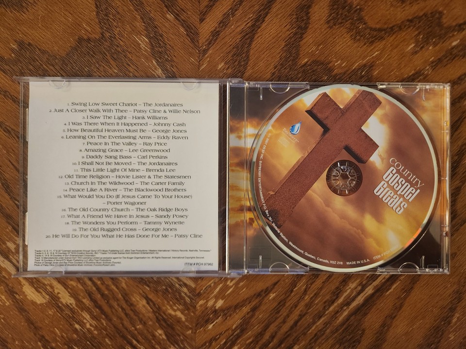 Country Gospel Greats (CD, 2007) Christian/Religious - 20 tracks | eBay