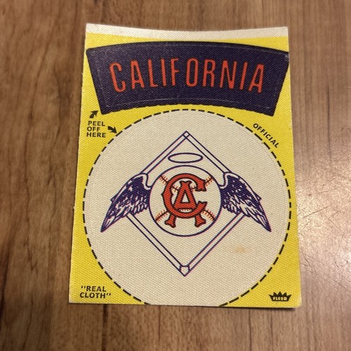 1968-72 Fleer Cloth Stickers CALIFORNIA ANGELS Patches Emblems EARLY ...