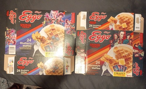 Stranger Things Eggo 2 FLAT Empty Box with Uncut Trading Cards ...