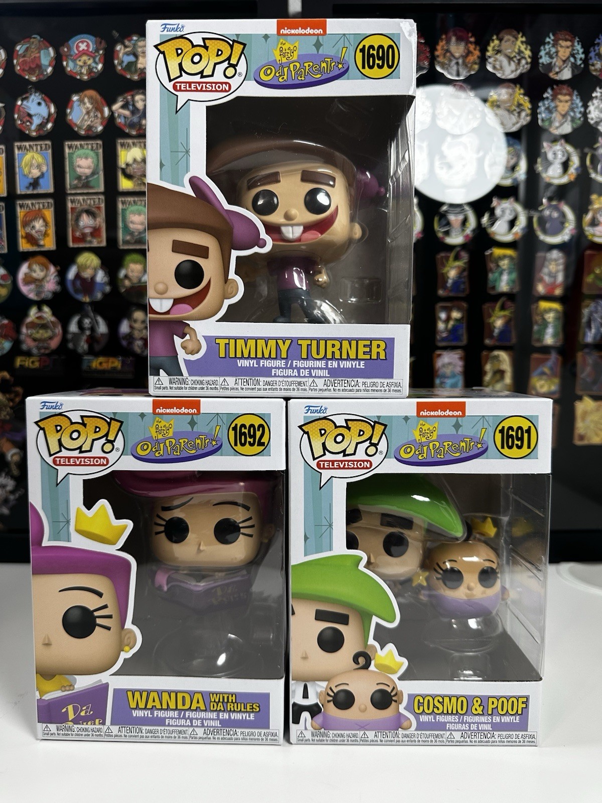 Funko Pop Nickelodeon Fairly Odd Parents Timmy Cosmo & Wanda Bundle IN ...