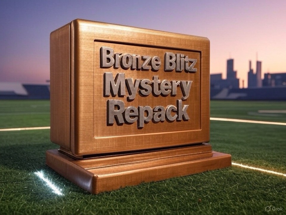BRONZE BLITZ Football Repack Mystery Box! Has 1-4 Autos, #’ed, RPAs, Or ...