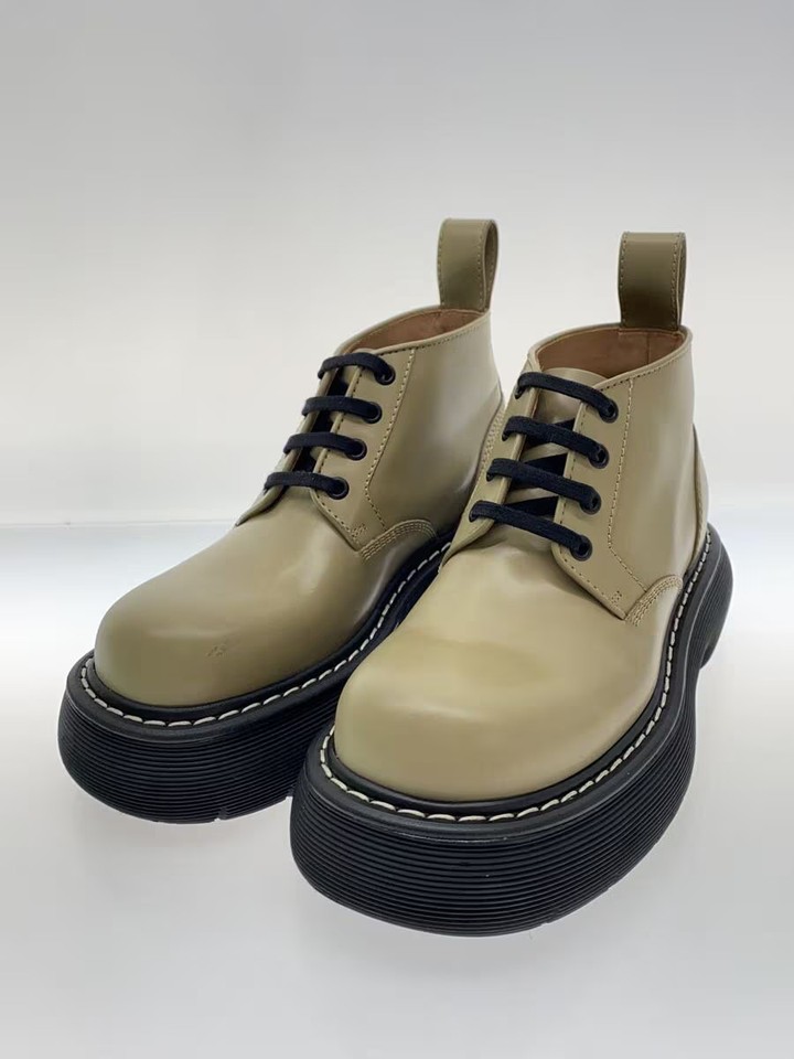 Bottega Veneta The Bounce Lace Up Boots 37.5 Khk Leather JTs98 | eBay