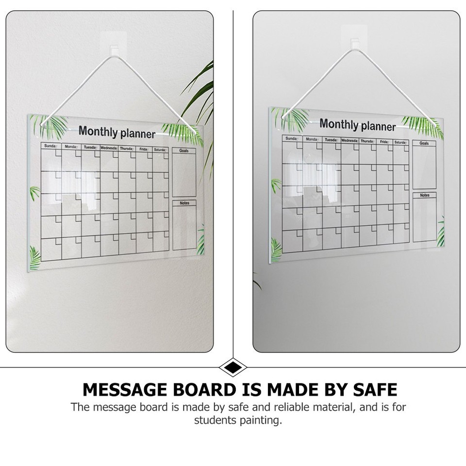 Acyrlic Memo Board Erasable Notepad Wall Boards for Office Simple Memos ...