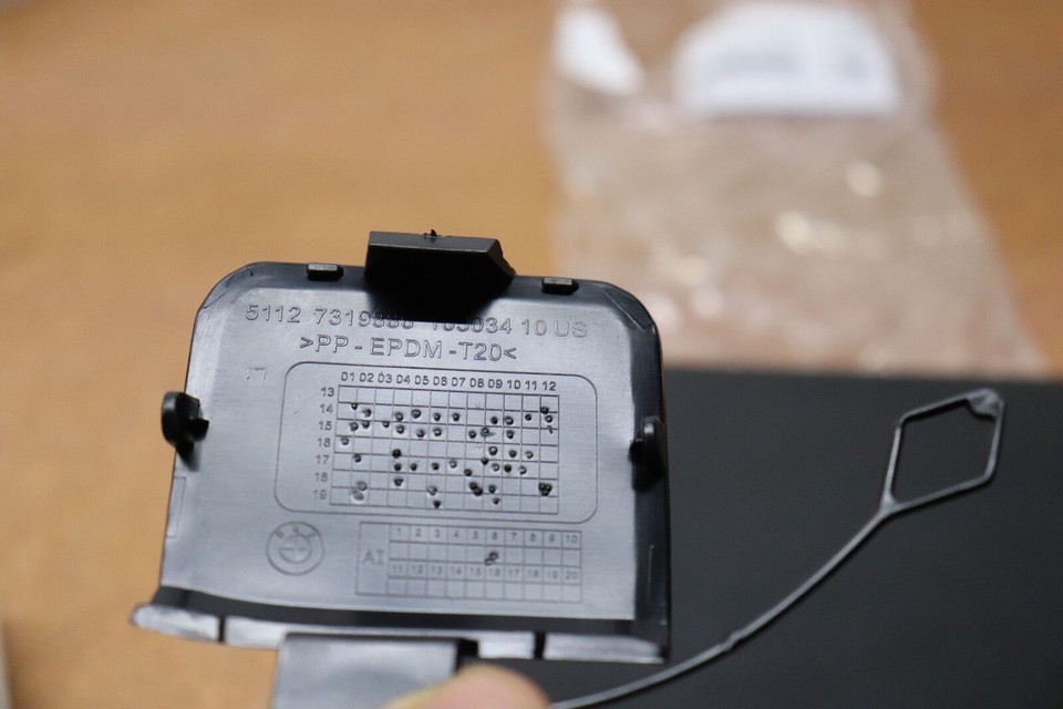 2014-2019 for BMW X6 F16 51127319886 Matte Black Rear Bumper Tow Hook ...