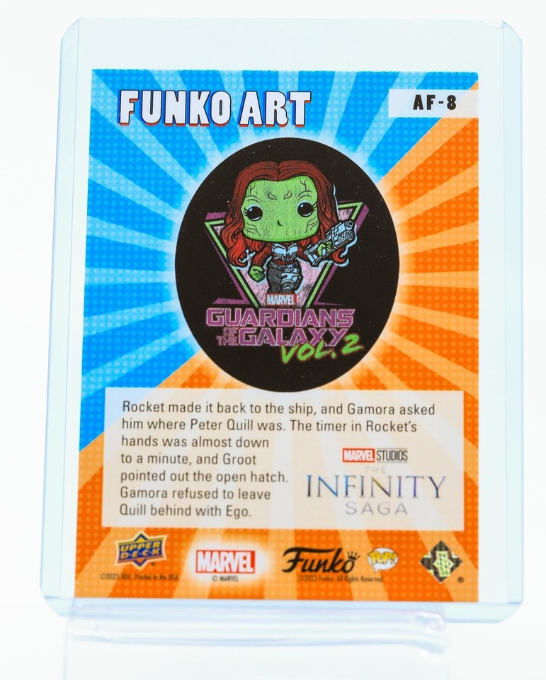 Funko Pop! Upper Deck Marvel Trading Card - Funko Art Gamora Guardians ...