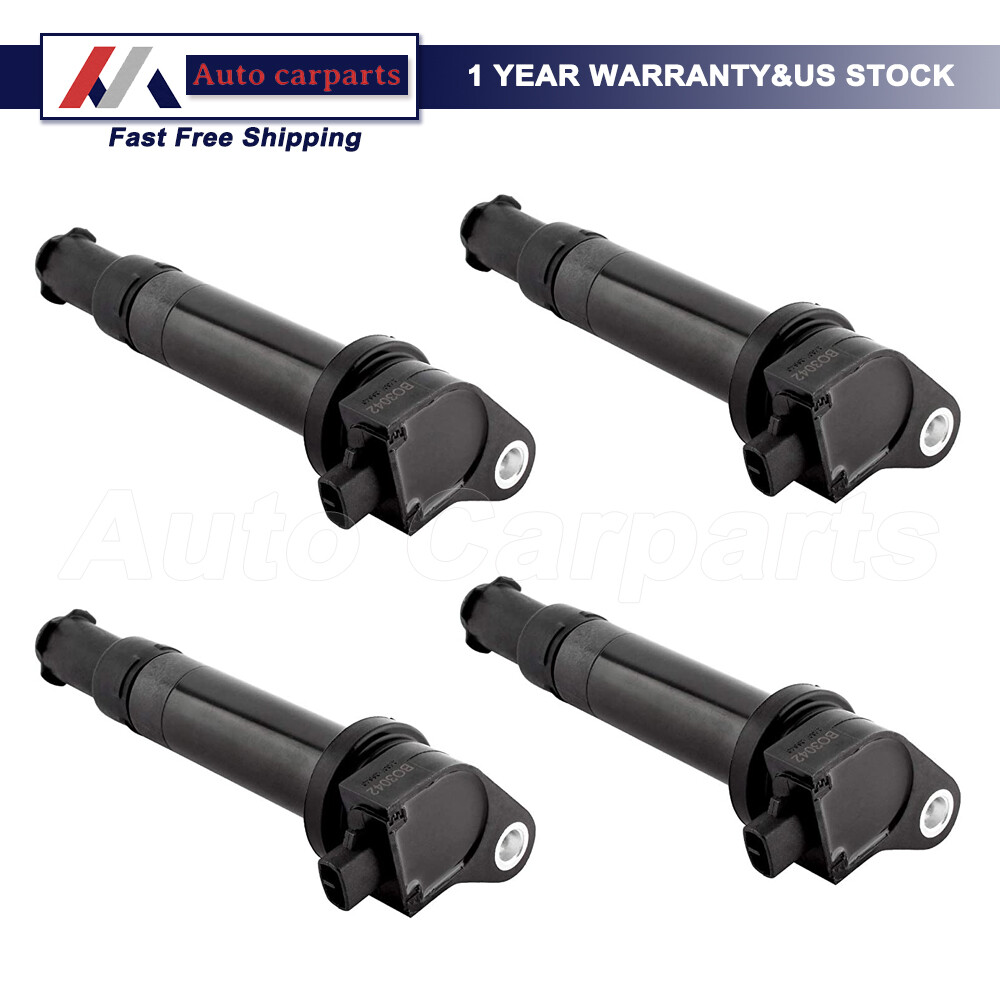 Pack of 4 Ignition Coils for Hyundai Accent Kia Rio 1.6L 27301-26640 ...