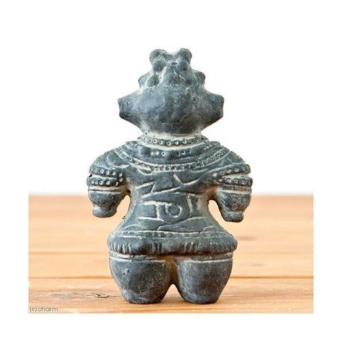 Dogu Jomon Replica clay figure Statue set Ceramic Earthen Haniwa 10.6in ...