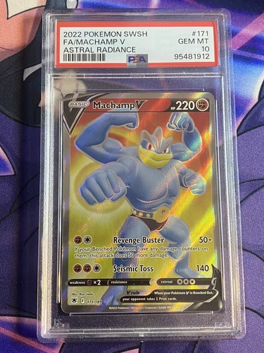 Pokemon 2022 Machamp V Astral Radiance 171/189 PSA Gem Mint 10 | eBay