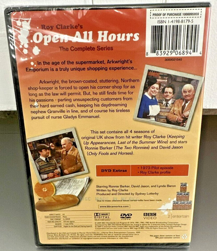 Roy Clarke's Open All Hours: The Complete BBC Series NEW/SEALED DVD U.S ...