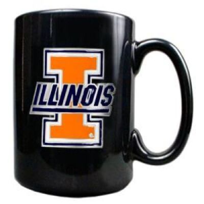 Illinois 15oz Black Ceramic Mug | eBay