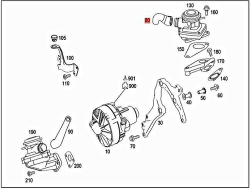 Genuine MERCEDES Molded hose 2721421183 | eBay