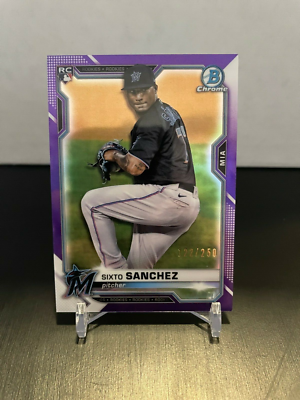 Sixto Sanchez 2021 Bowman Chrome #78 Purple Refractor 122/250 - RC | eBay