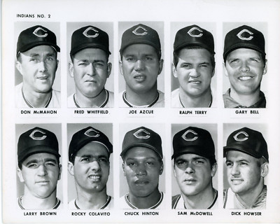 1965 Cleveland Indians Players Press Photo Lineup Vintage 8x10 - One of ...
