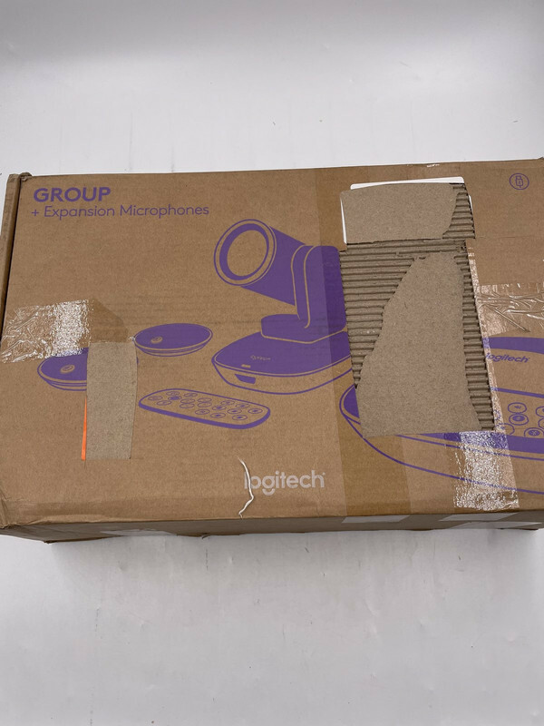 LOGITECH 960-001060 GROUP VIDEO CONFERENCING SYSTEM & 2 EXPANSION MICS ...
