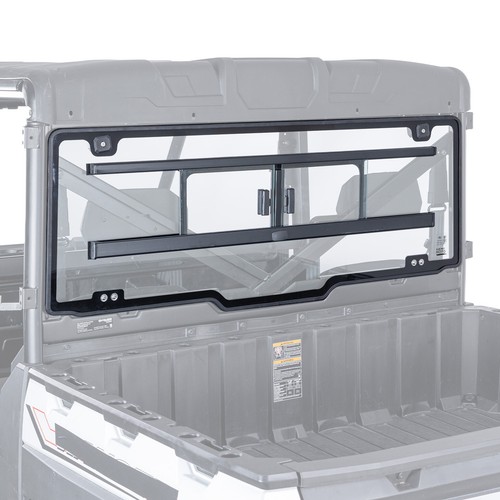 UTV Glass Rear Windshield W/ Sliding for Polaris Ranger XP 1000 /Crew ...
