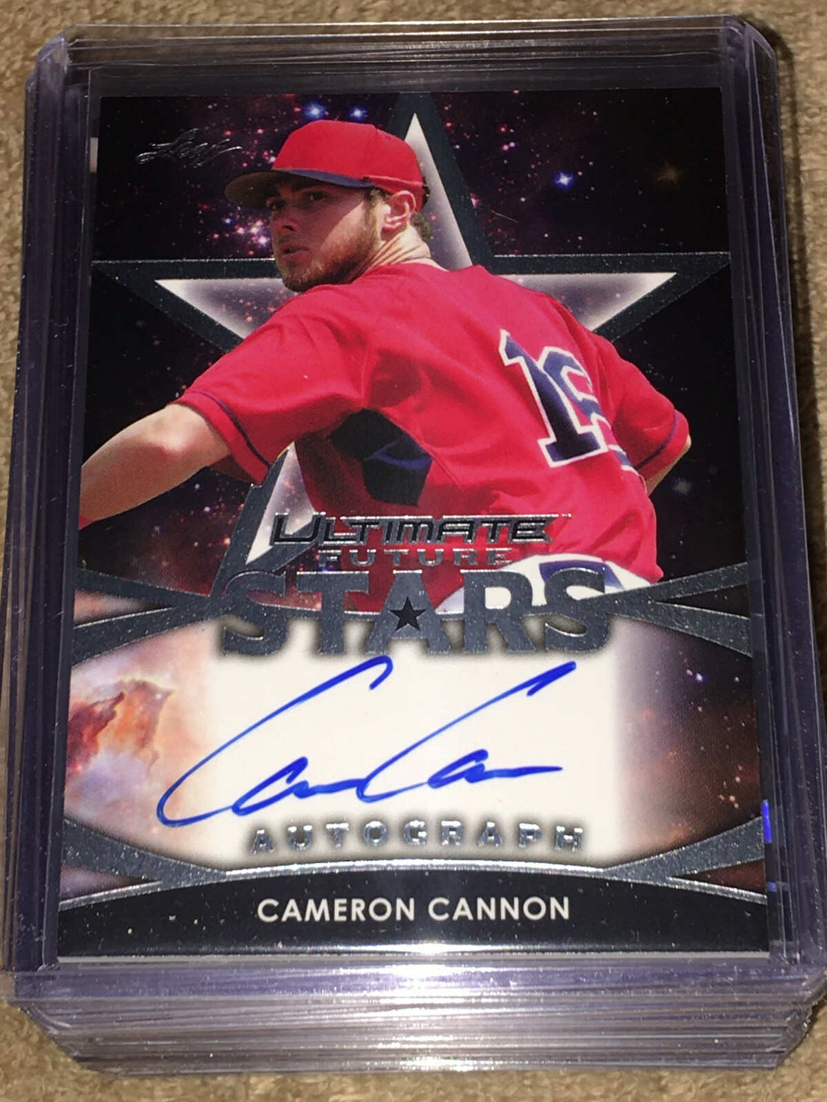 CAMERON CANNON 2019 Leaf ULTIMATE Autograph on card RED SOX FUTURE ...