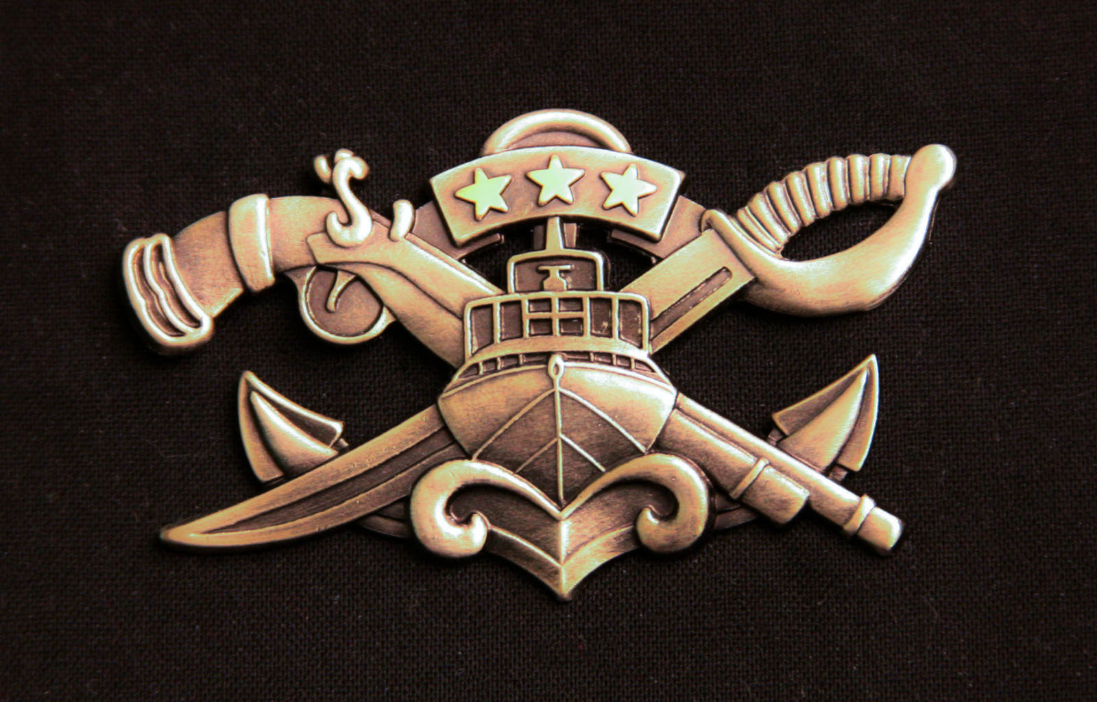 US NAVY SPECIAL WARFARE MASTER COMBATANT CRAFT CREWMAN BADGE; FULL SIZE ...