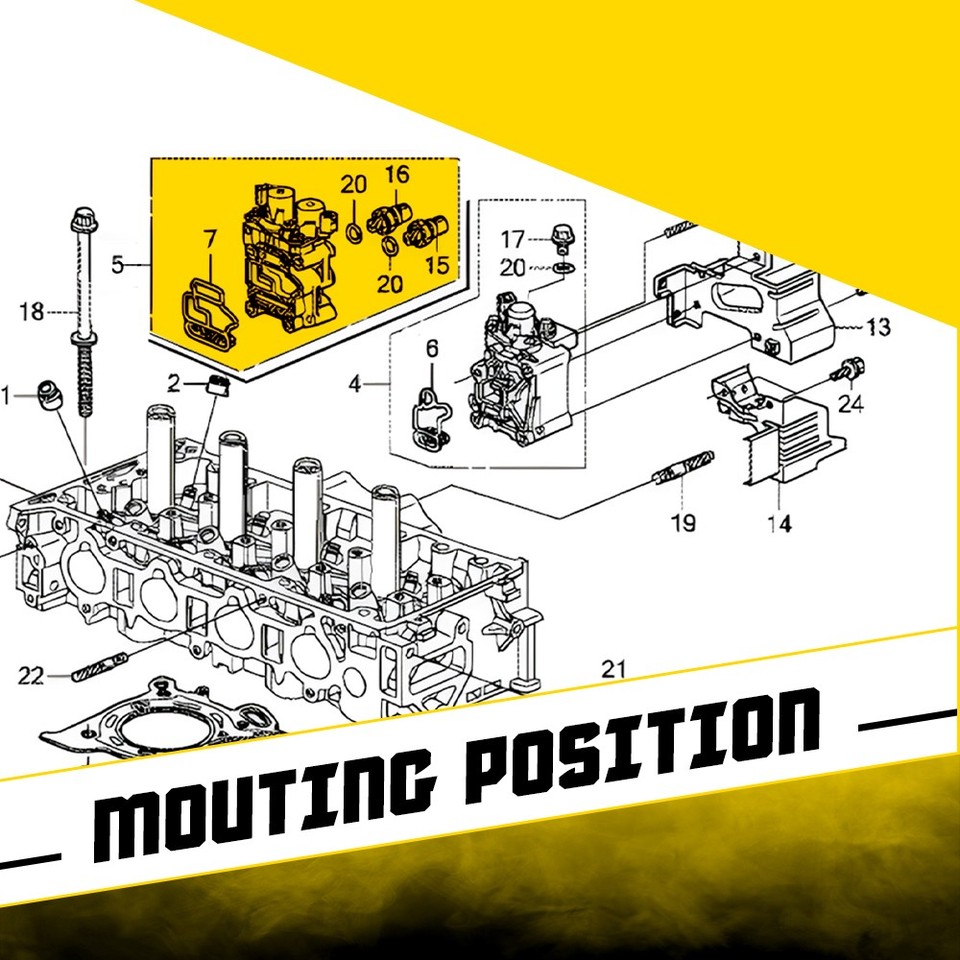 Engine Valve Variable Timing Solenoid VVT 918-007 For Honda Accord 2.4L ...